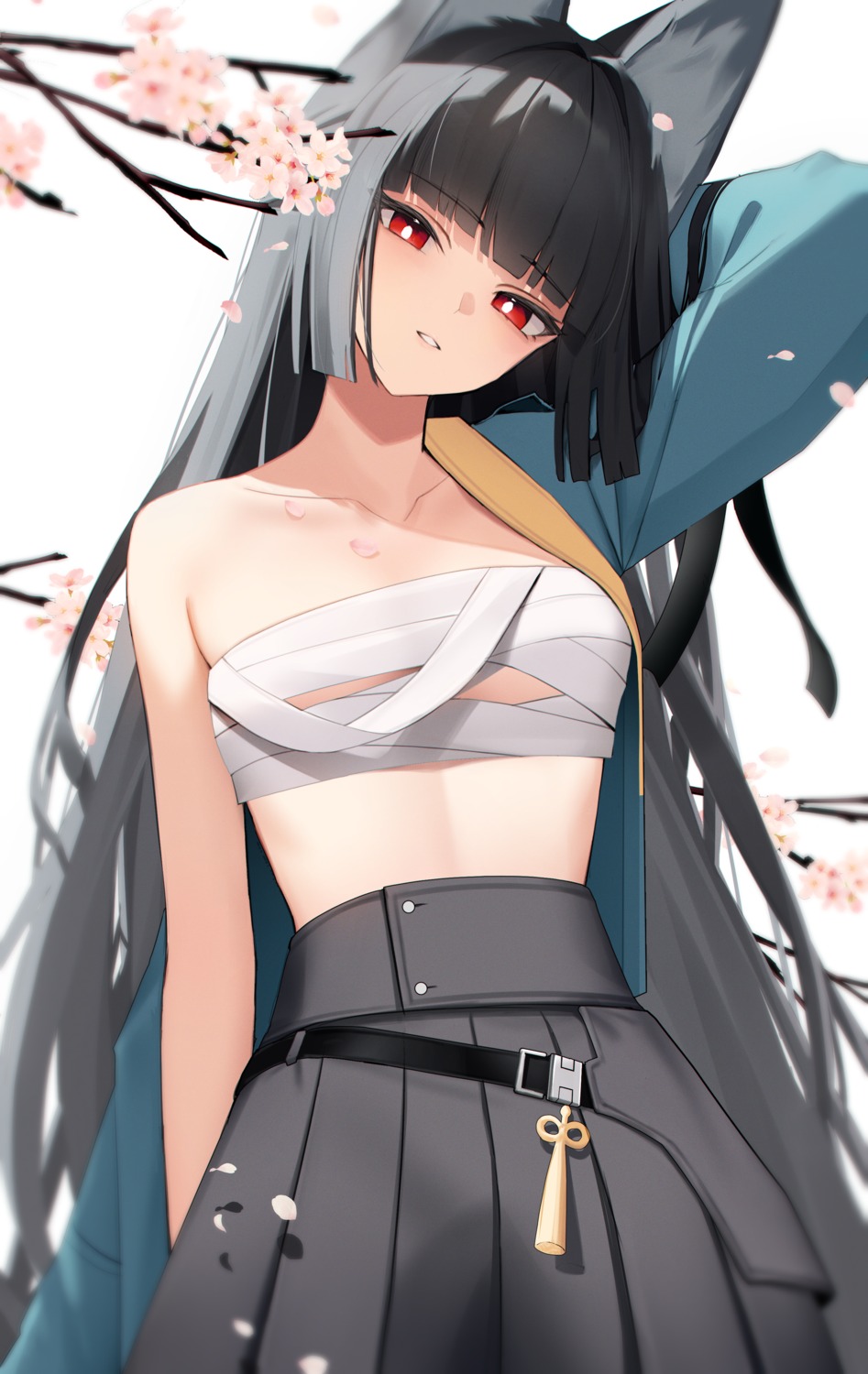 thomas 8000 zenless zone zero hoshimi miyabi animal ears kitsune sarashi uniform | #1223912 ...